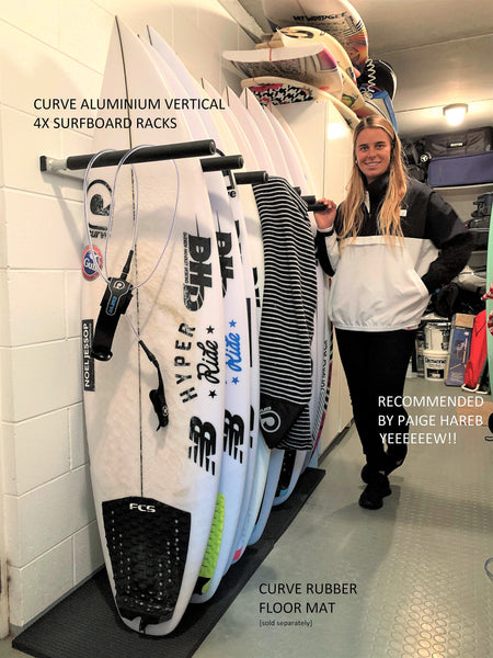 Surfboard Wall Rack VERTICAL Quad Aluminium Vertical Surf Racks ...